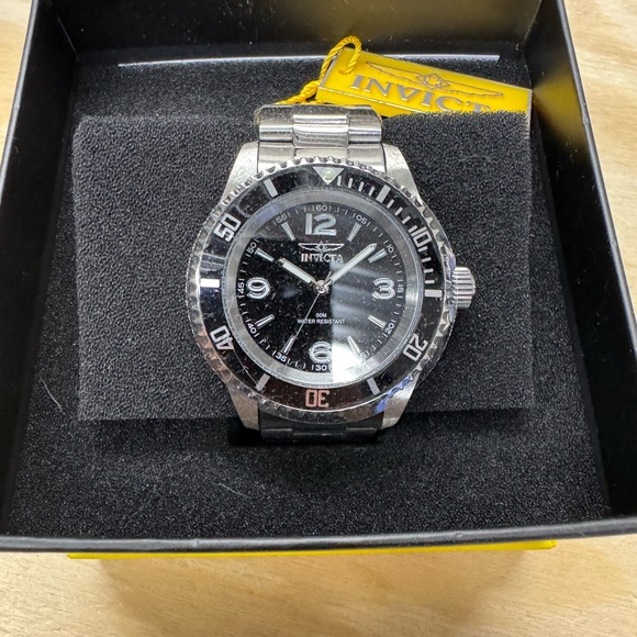 Invicta | Accessories | Invicta Black And Silver Dive Watch | Poshmark